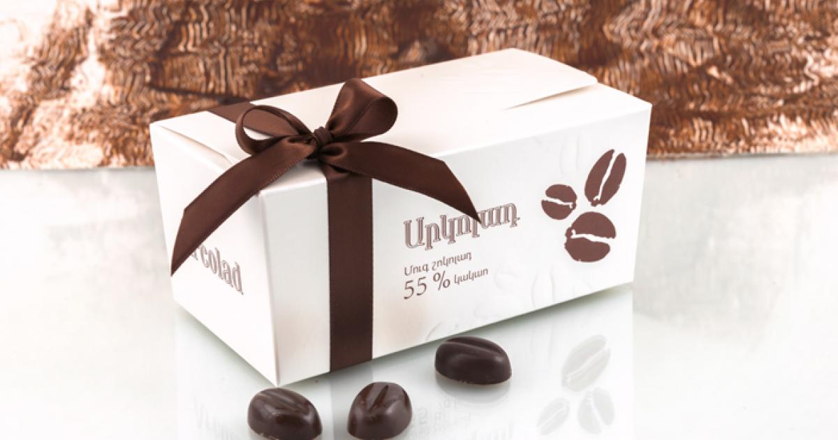 Arcolad - Dark chocolate 55 % cocoa "Coffee beans", 310 g